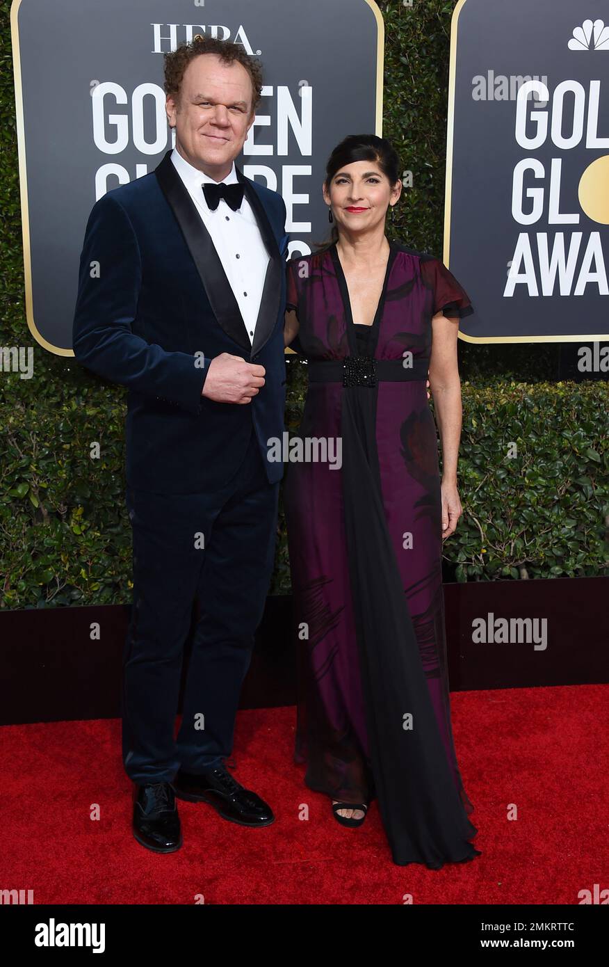John C. Reilly, left, and Alison Dickey arrive at the 76th annual ...