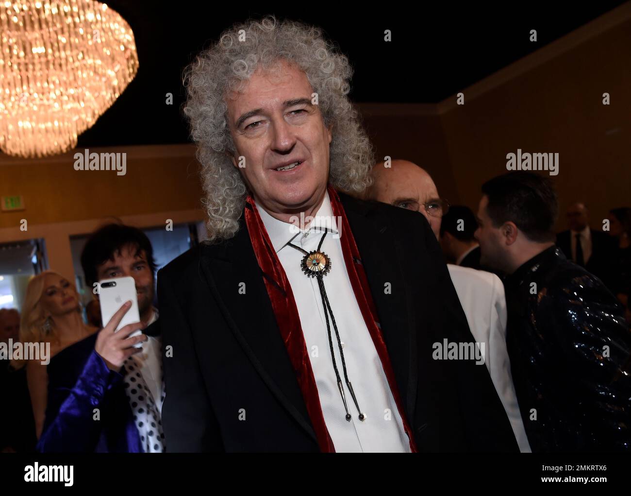Brian May, of Queen, attends the 76th annual Golden Globe Awards at the ...
