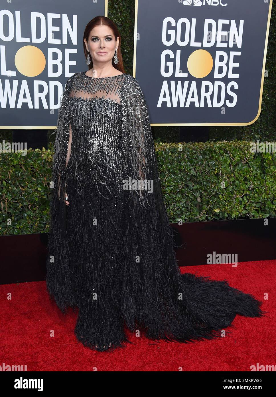 Debra Messing arrives at the 76th annual Golden Globe Awards at the ...
