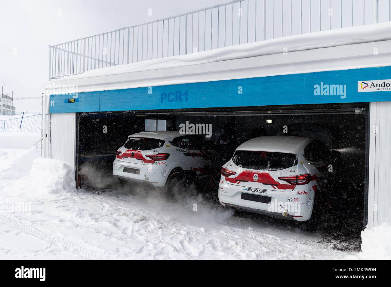 paddock during the 2023 Clio Ice Trophy 2023 - GSeries G2 on the ...