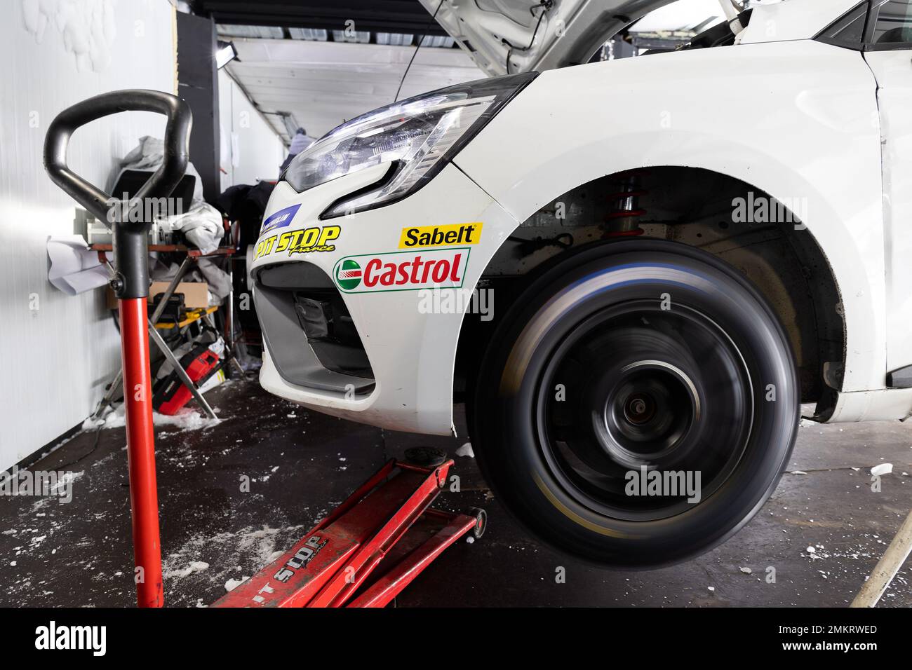 castrol sabelt wheel paddock during the 2023 Clio Ice Trophy 2023 ...