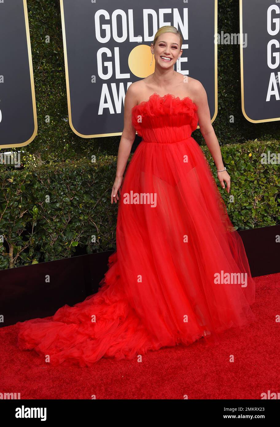 Lili Reinhart arrives at the 76th annual Golden Globe Awards at the ...