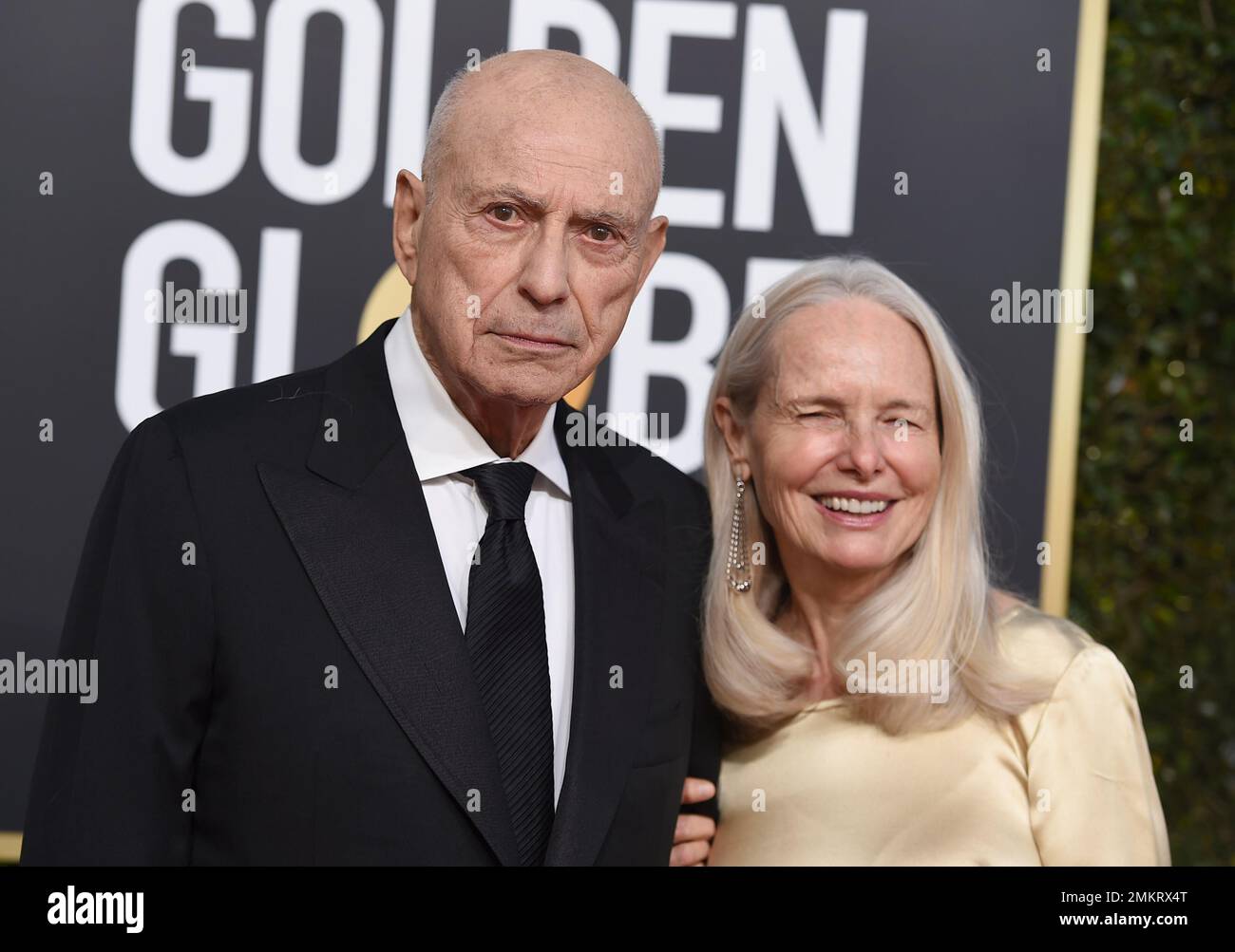 Alan Arkin, left, and Suzanne Newlander Arkin arrive at the 76th annual ...