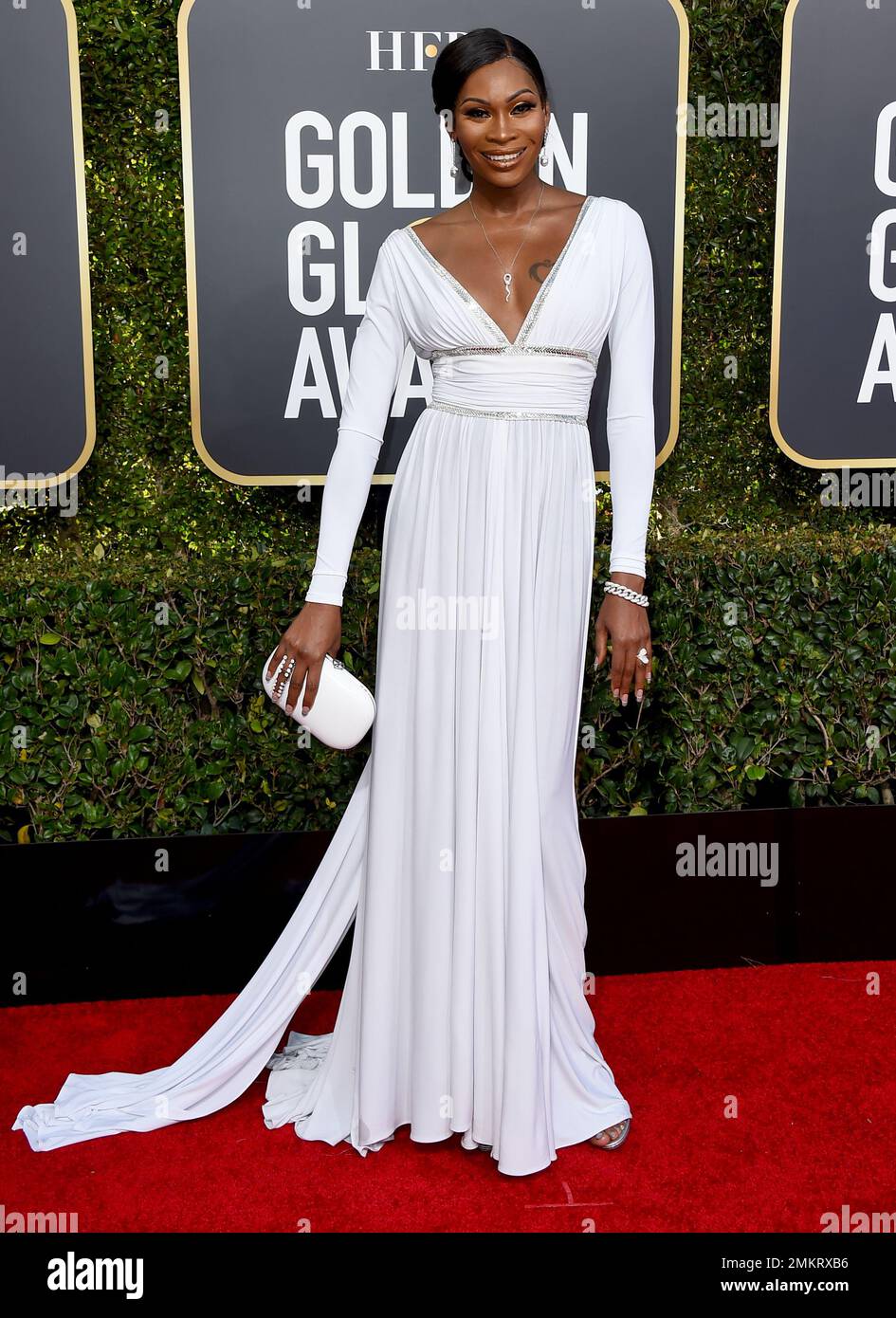 Dominique Jackson arrives at the 76th annual Golden Globe Awards at the ...