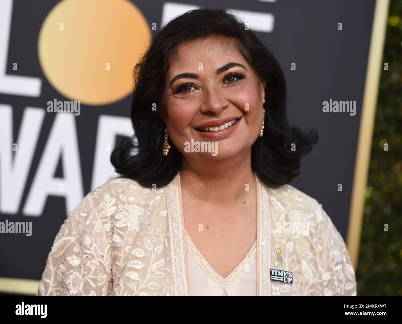 HFPA President Meher Tatna arrives at the 76th annual Golden Globe ...