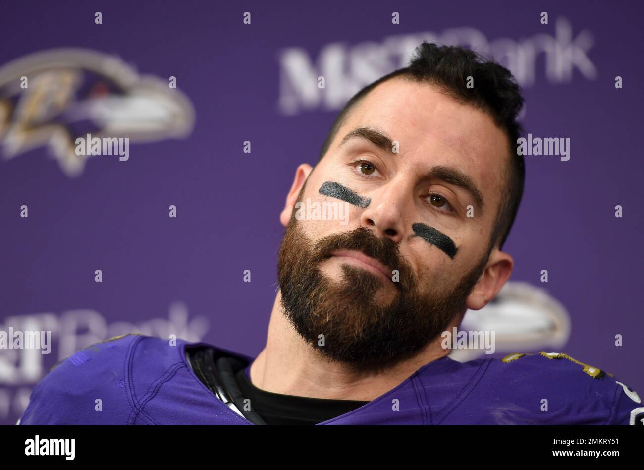 Baltimore Ravens free safety Eric Weddle speaks at a news conference ...