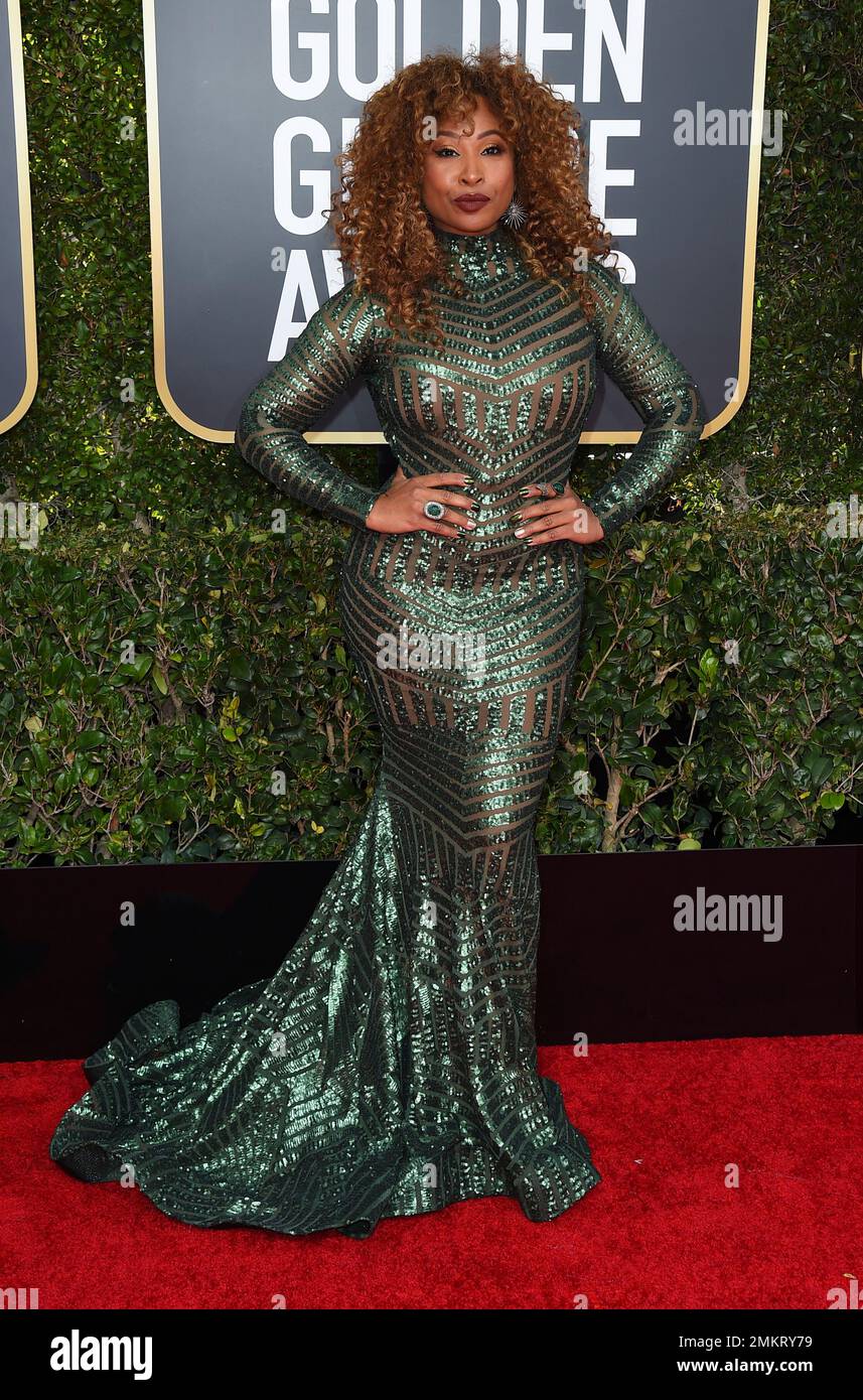 Tanika Ray arrives at the 76th annual Golden Globe Awards at the ...
