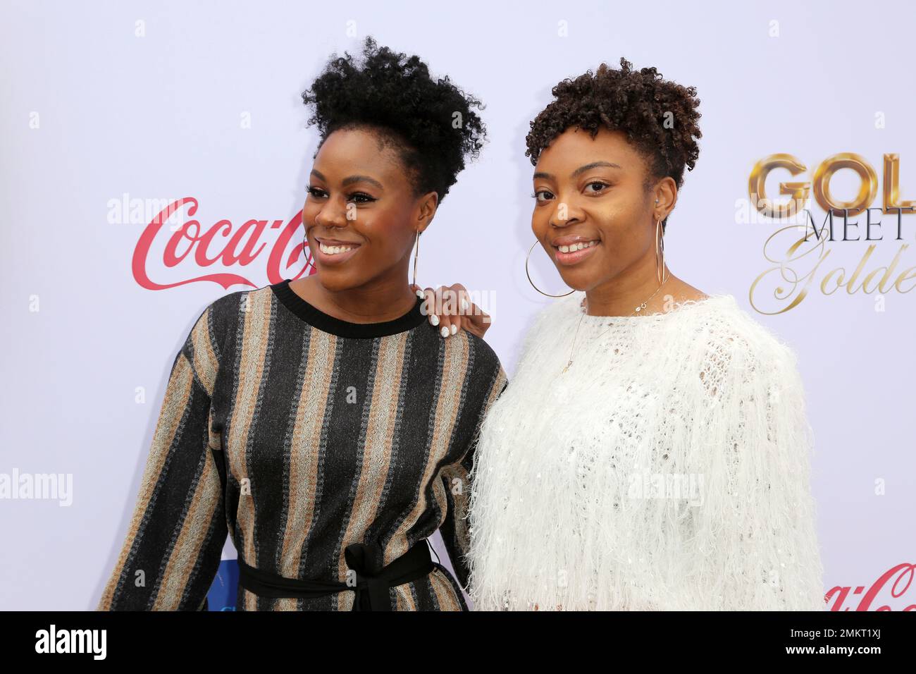 Akuoma Omeoga, left, and Ngozi Onwumere arrive at the '6th Annual Gold ...