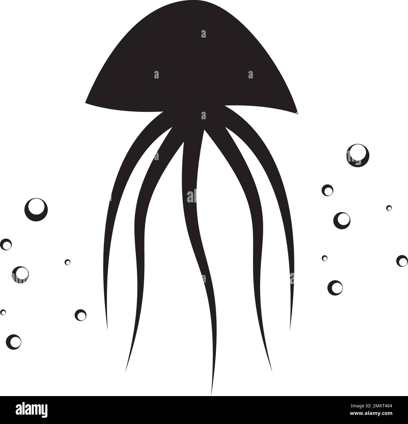jellyfish vector icon illustration simple design Stock Vector Image ...