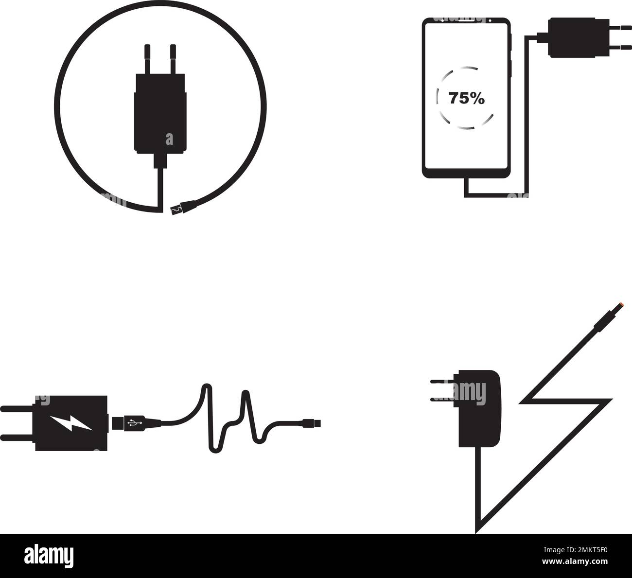 charger vector icon illustration logo template Stock Vector Image & Art ...