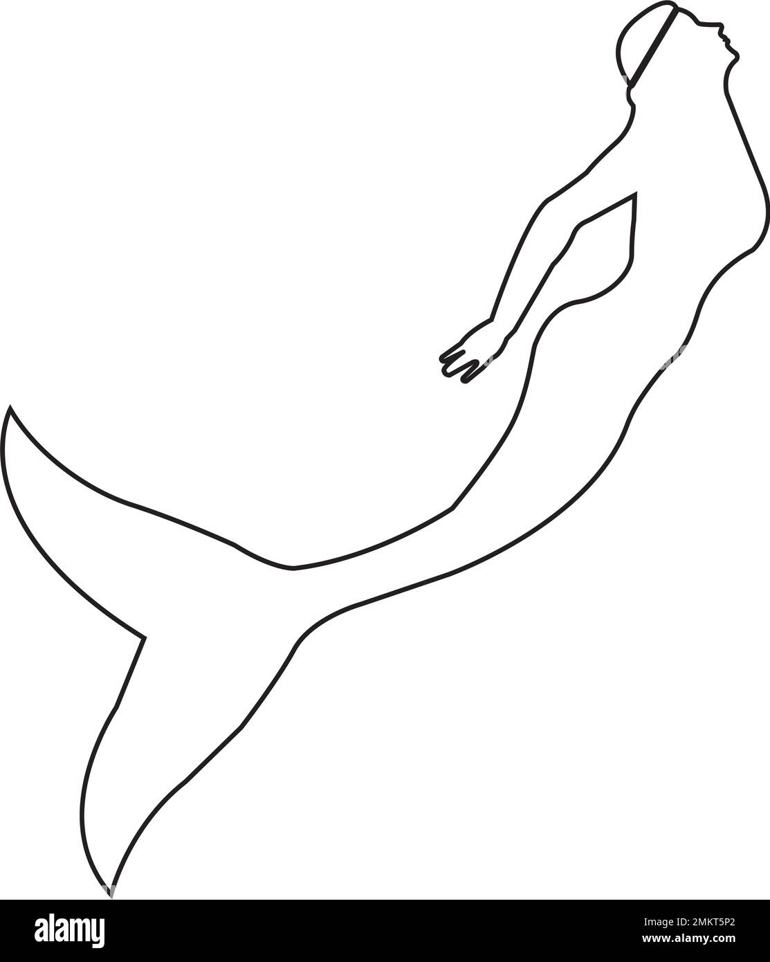Mermaid logo vector vectors Cut Out Stock Images & Pictures - Alamy