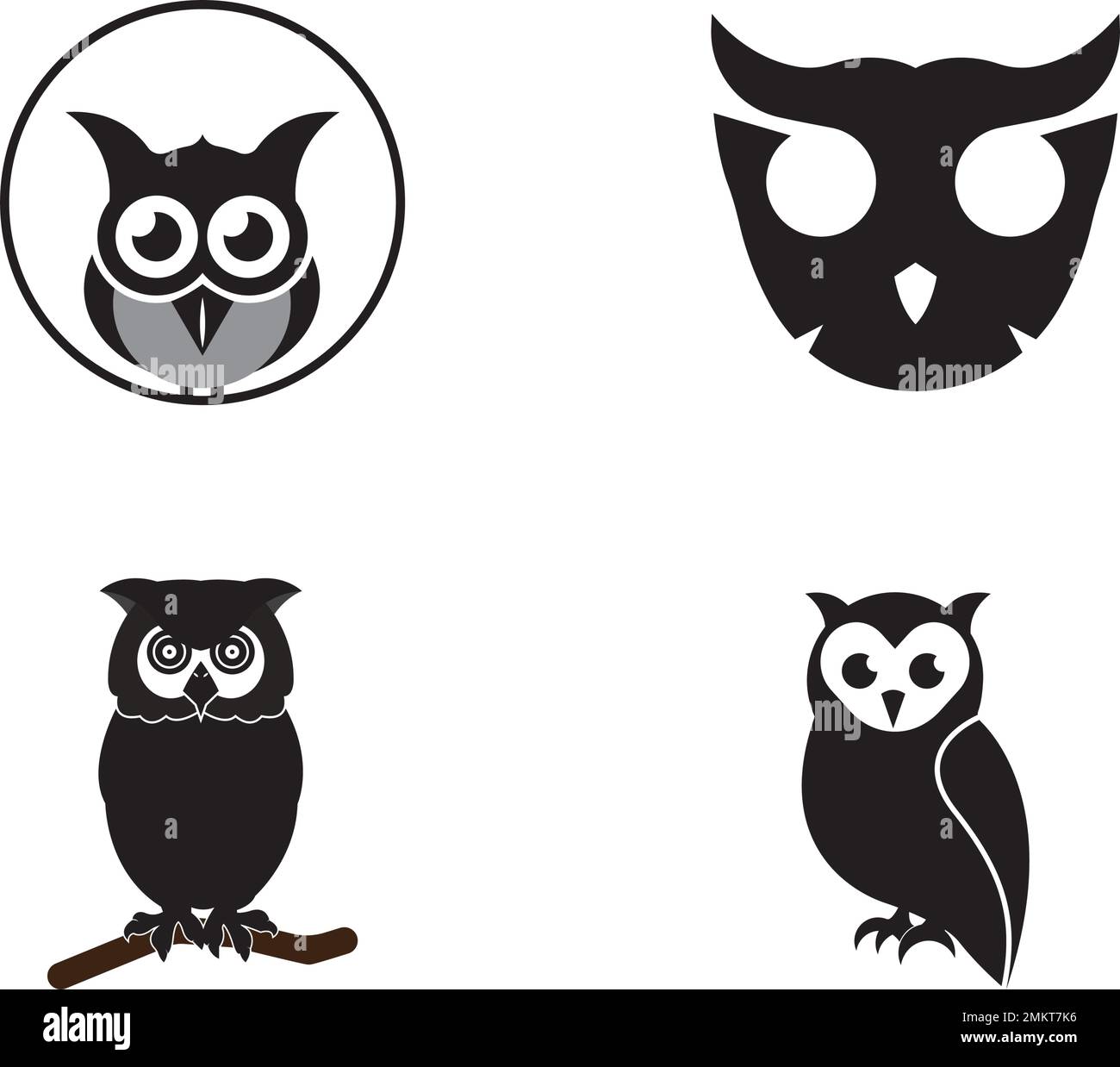 owl logo vector illustration design template Stock Vector Image & Art ...