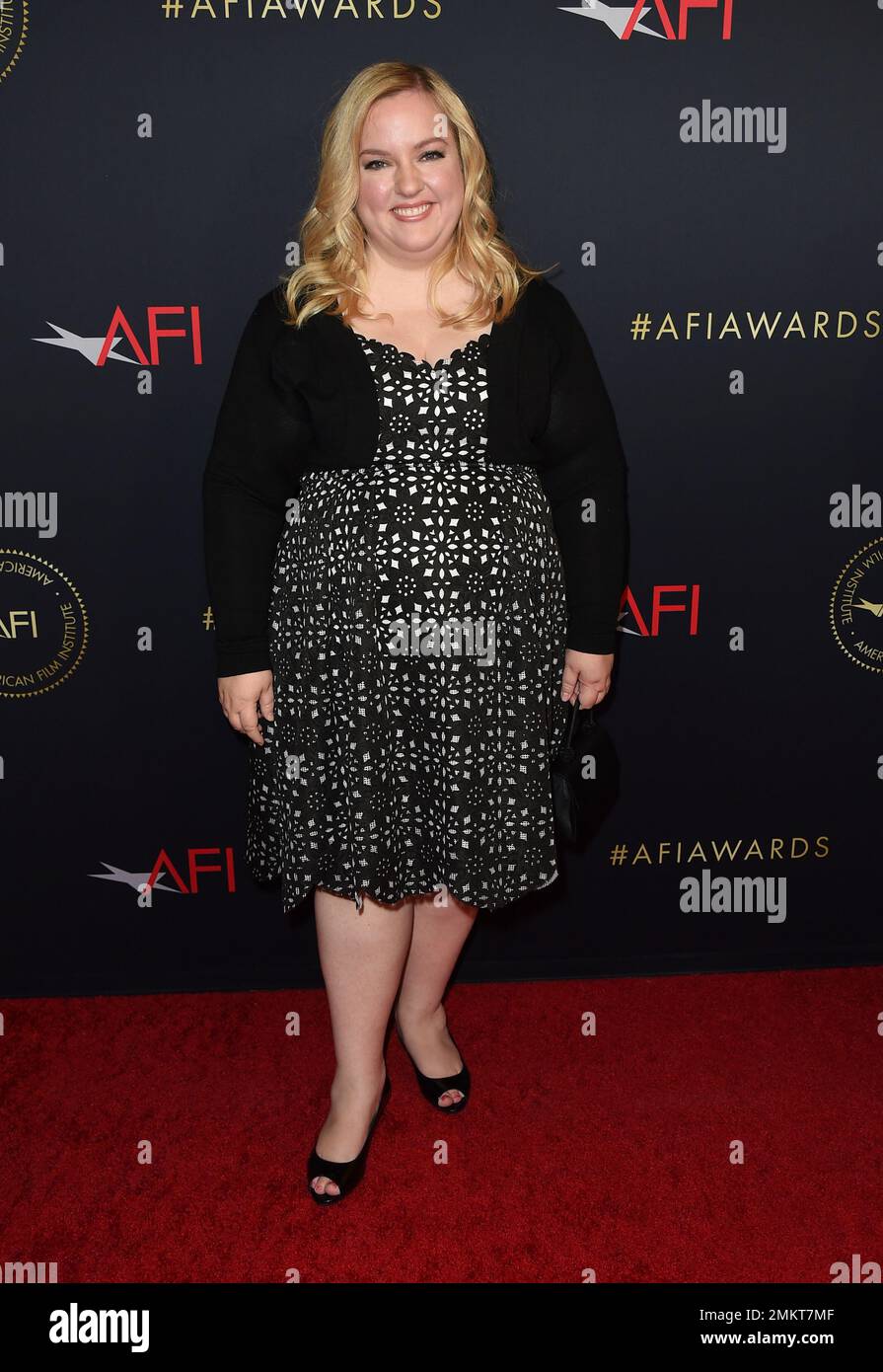Sarah Baker arrives at the AFI Awards at The Four Seasons on Friday ...