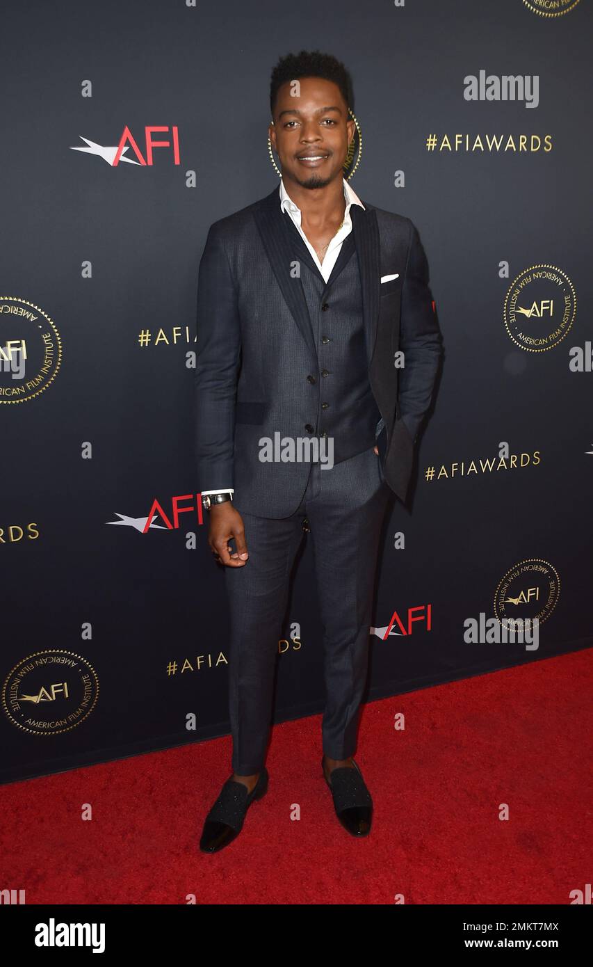 Stephan James arrives at the AFI Awards at The Four Seasons on Friday ...