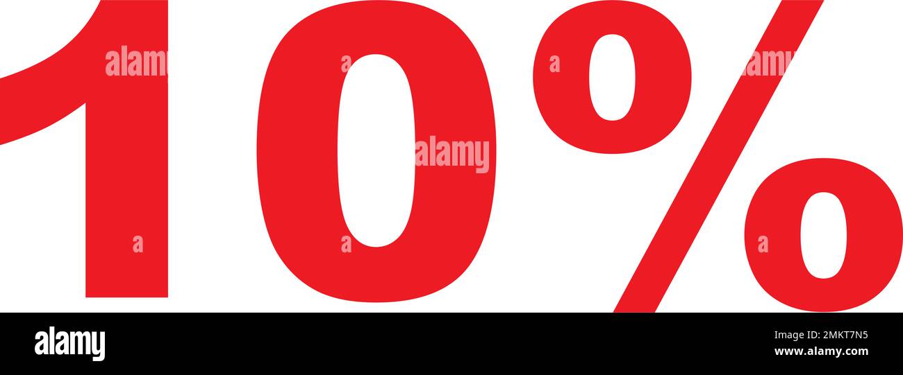 vector icon 10%,symbol design template Stock Vector Image & Art - Alamy