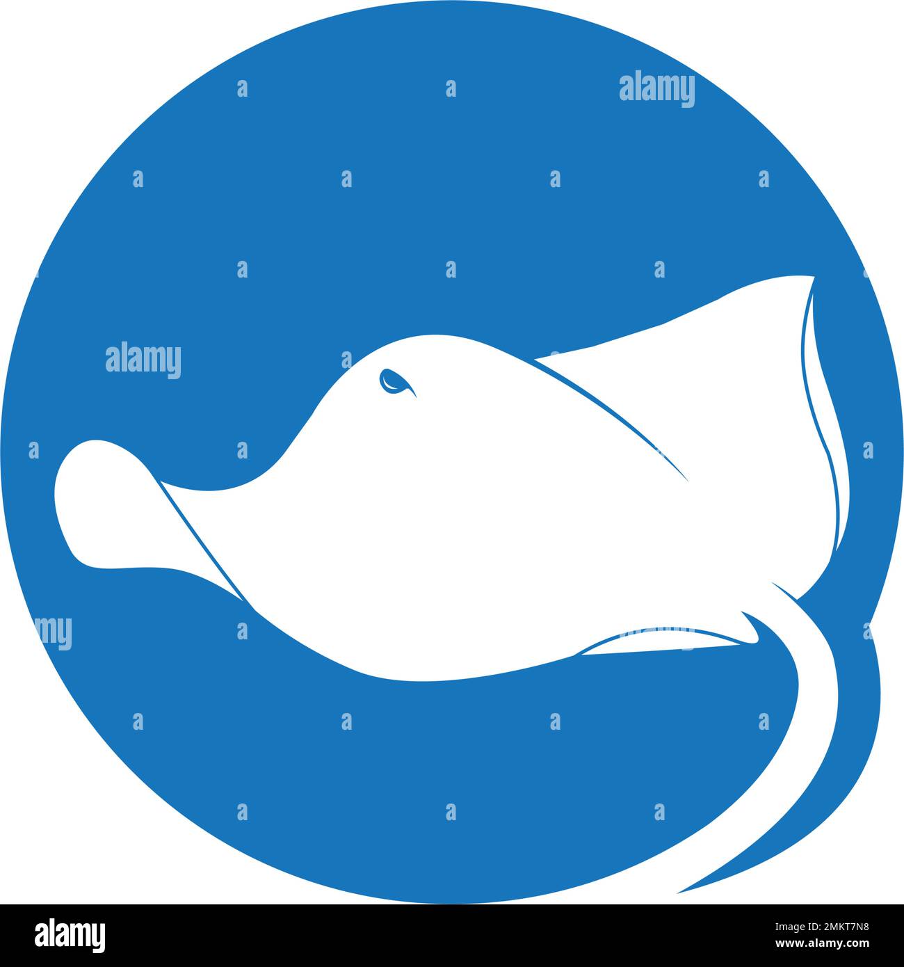 Sting ray cartoon illustration Cut Out Stock Images & Pictures - Alamy