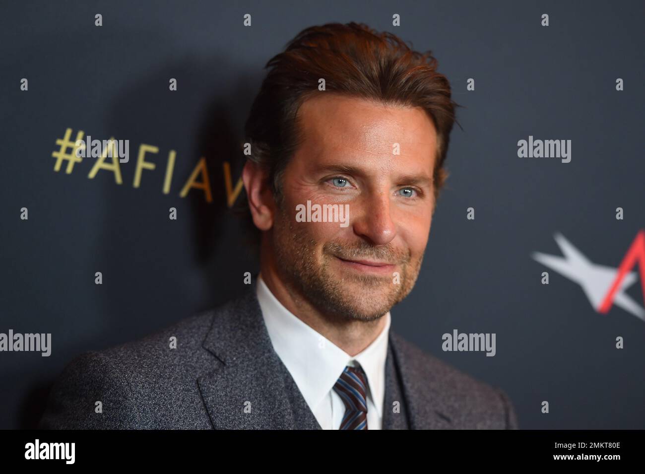 Bradley Cooper arrives at the AFI Awards at The Four Seasons on Friday ...