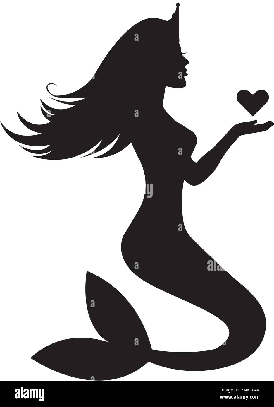 Mermaid logo vector vectors Cut Out Stock Images & Pictures - Alamy