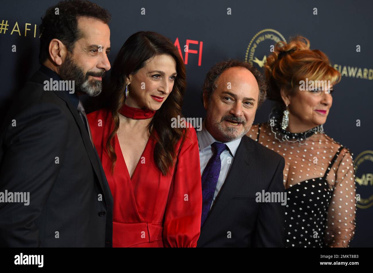 From left, Tony Shalhoub, Marin Hinkle, Kevin Pollak, and Caroline ...