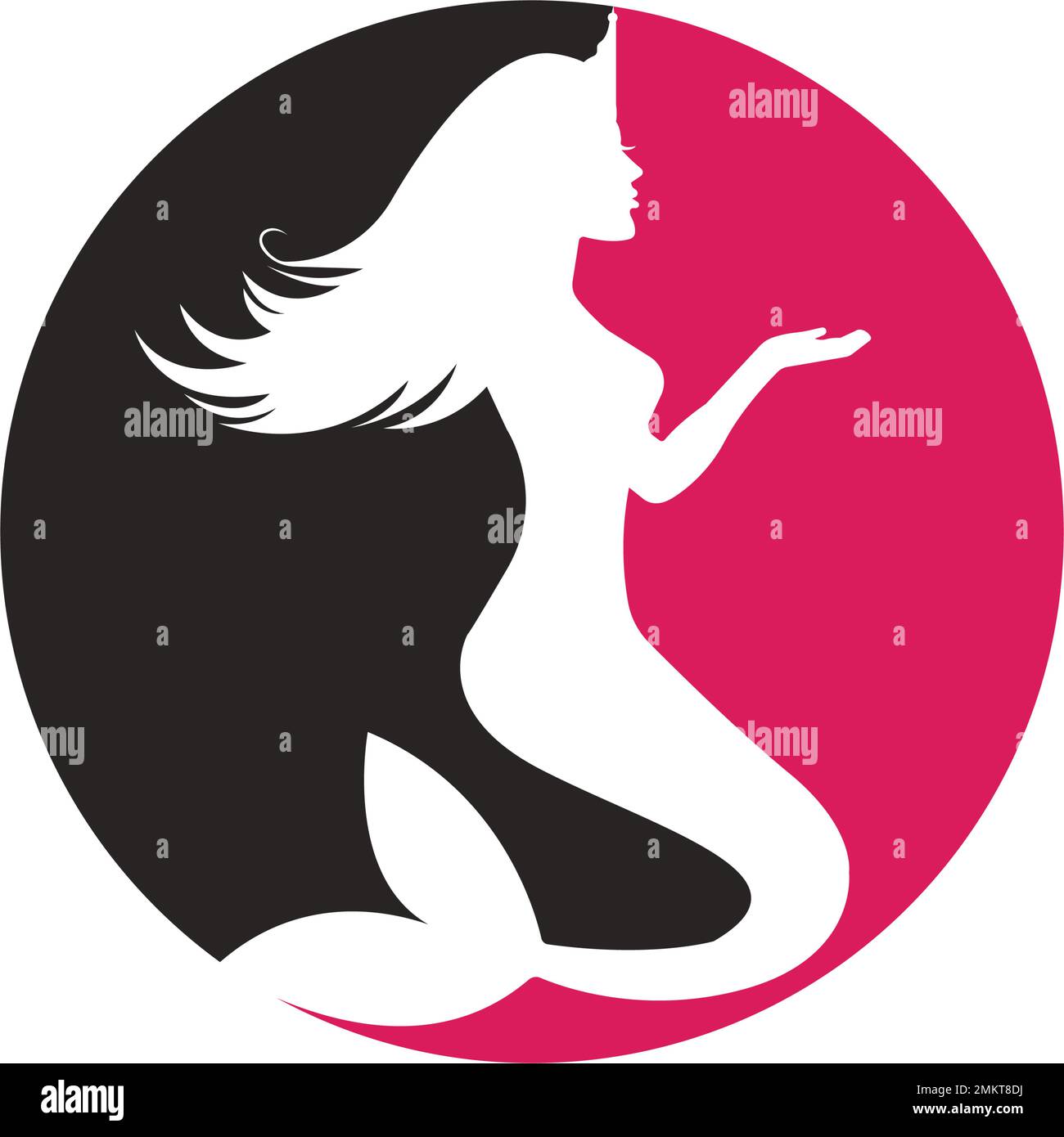 Mermaid logo vector vectors Cut Out Stock Images & Pictures - Alamy