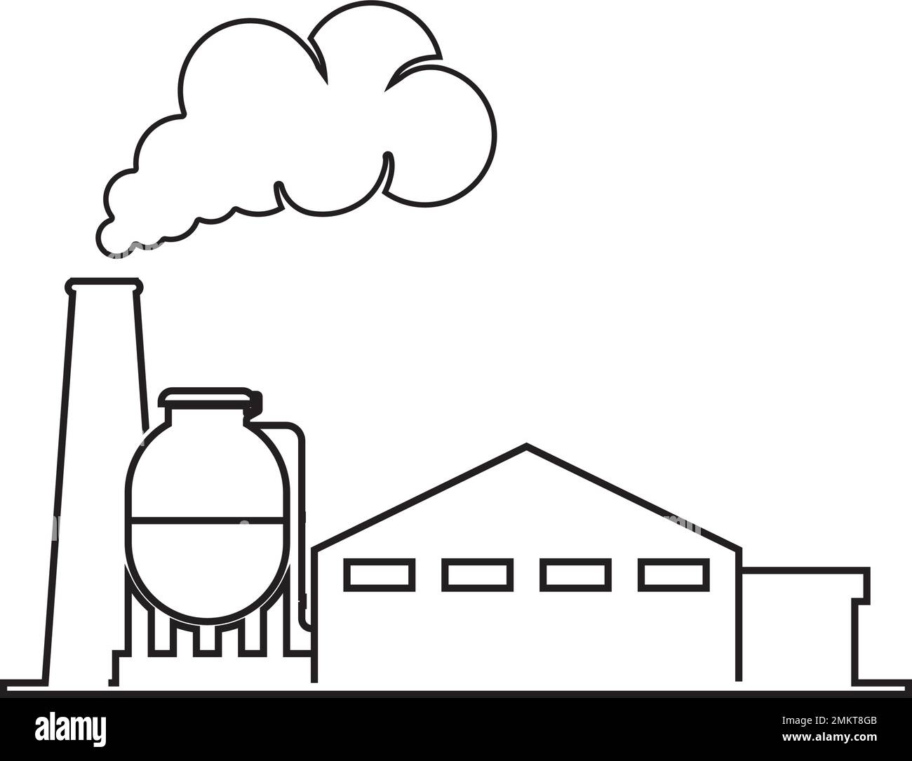 industrial factory vector icon,illustration design template Stock ...