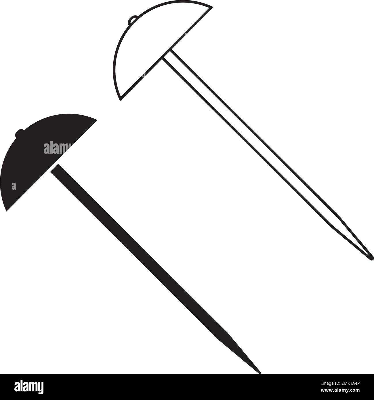 nail vector icon illustration simple design Stock Vector Image & Art ...