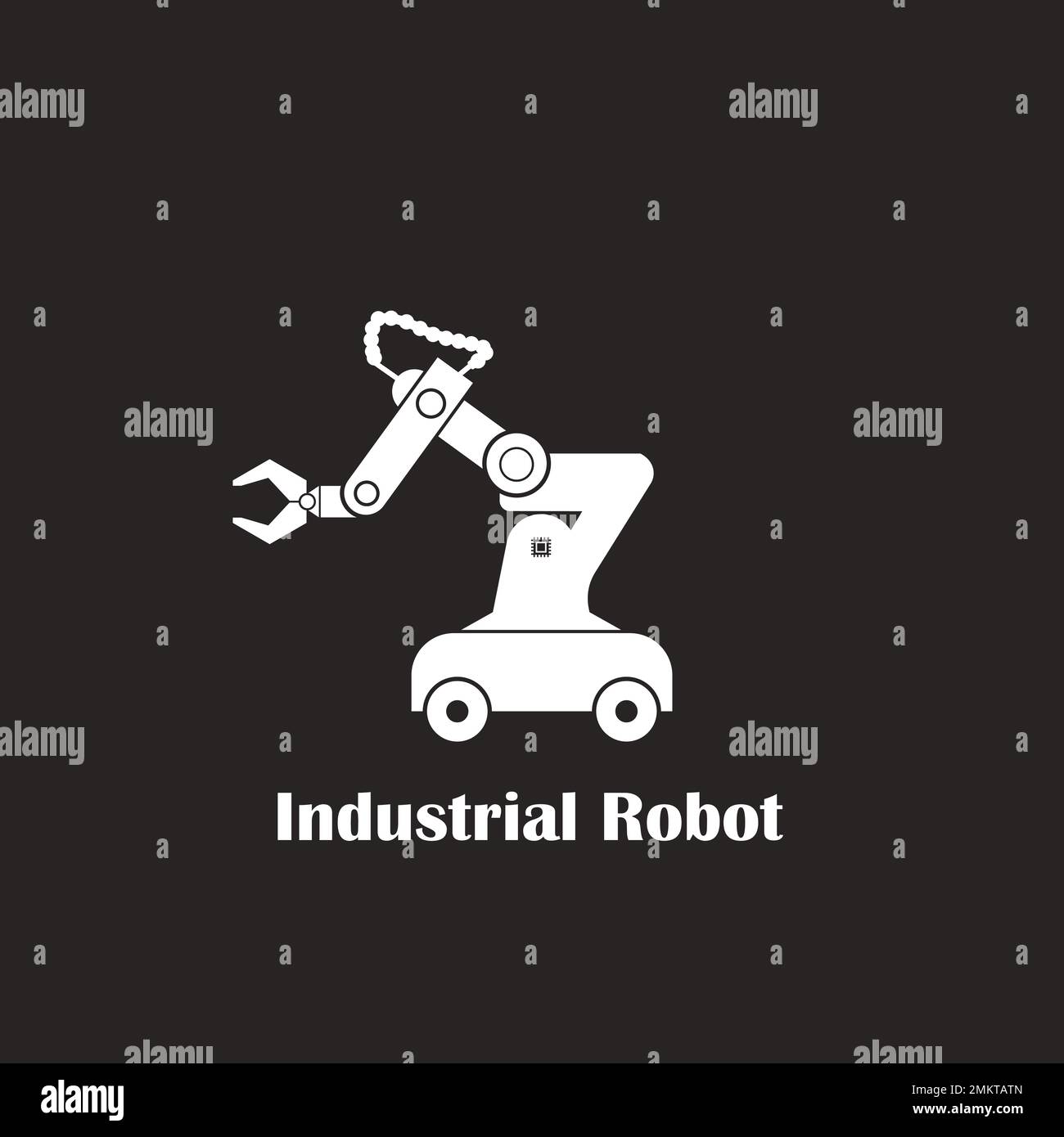 industrial robot logo,vector illustration design template Stock Vector ...