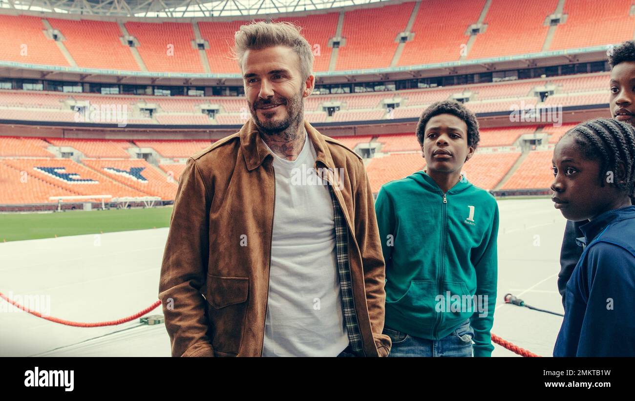 DAVID BECKHAM in SAVE OUR SQUAD (2022), directed by SEAN DOYLE. Credit ...