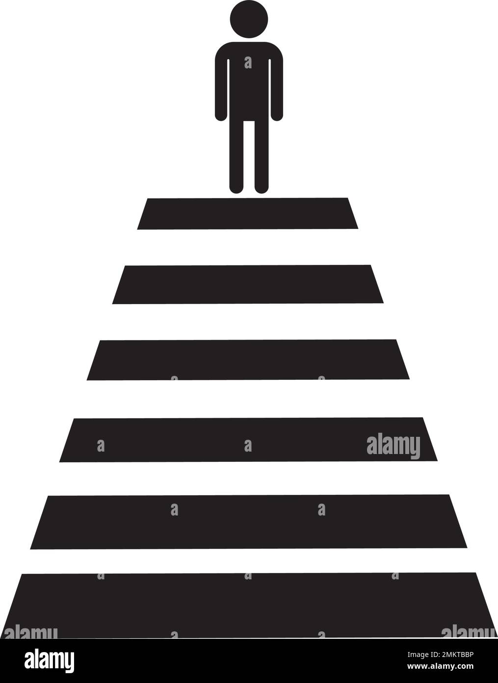 Human road crossing icon on a white background. Pedestrian icon.vector ...