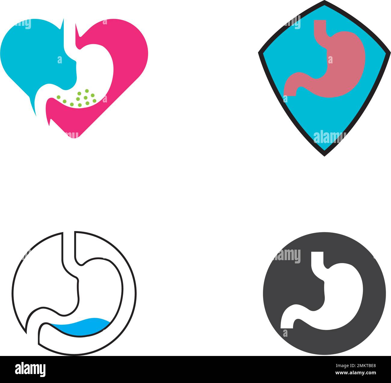 stomach care logo,vector illustration symbol design template Stock ...