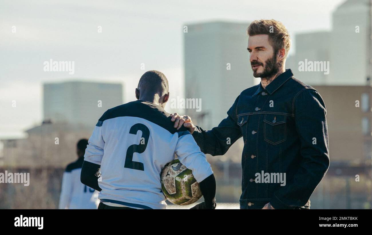 DAVID BECKHAM in SAVE OUR SQUAD (2022), directed by SEAN DOYLE. Credit ...