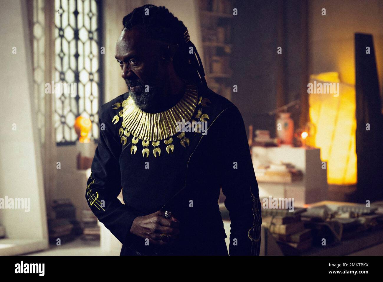 LENNY HENRY in THE WITCHER: BLOOD ORIGIN (2022), directed by SARAH O'GORMAN and VICKY JEWSIN ...
