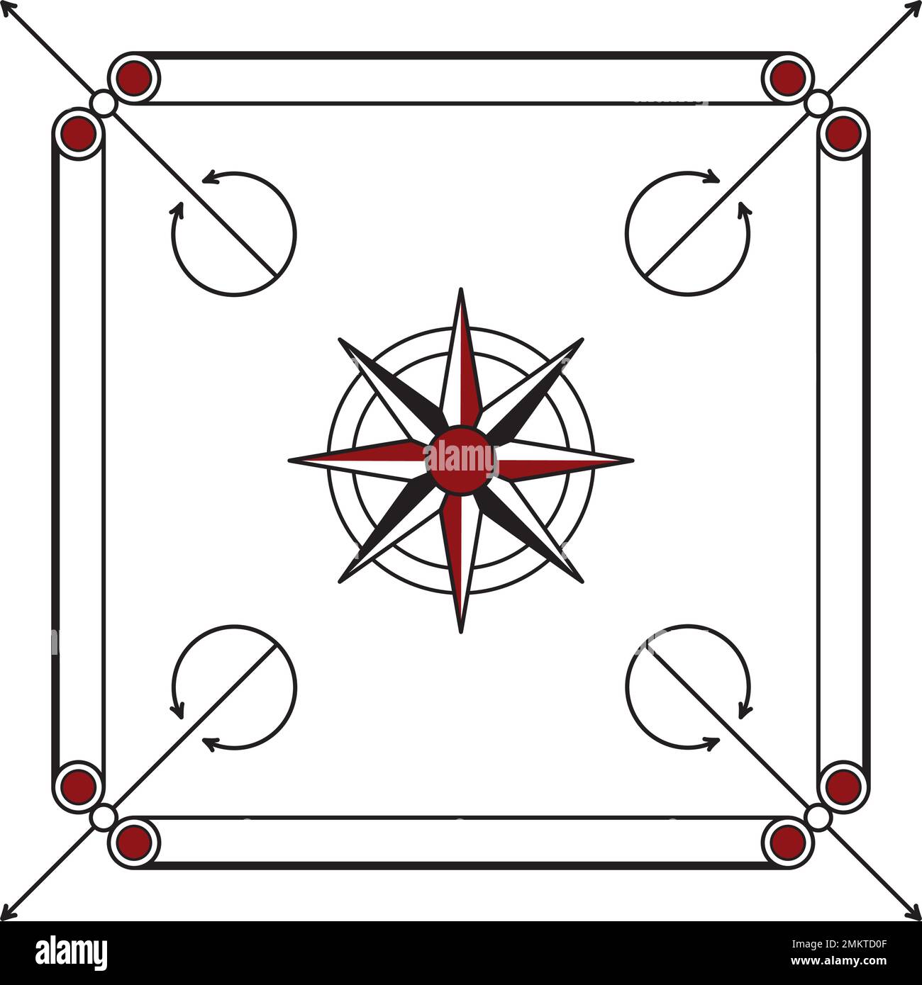 Karrom game Stock Vector Images - Alamy