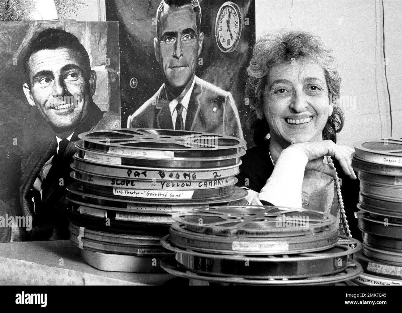 Sybil Goldenberg, former classmate of the late Rod Serling, poses with ...