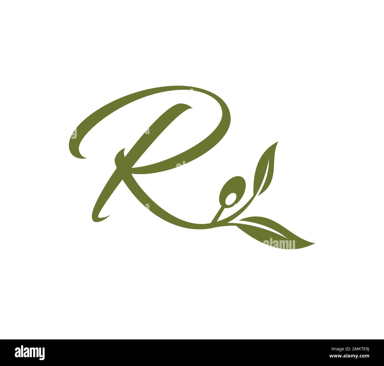 A vector illustration of Grape Vine Monogram Initial Logo Letter R Stock Vector Image & Art - Alamy