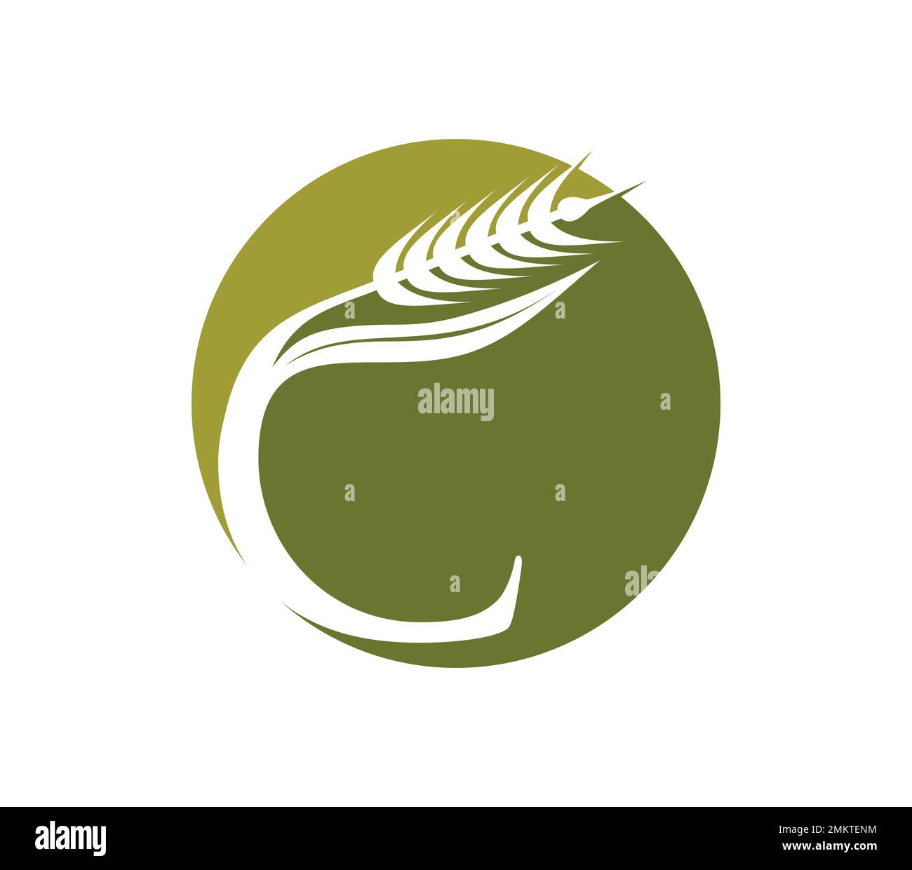 Wheat Grain Monogram Vector Illustration Initial Logo Letter C Stock Vector Image & Art - Alamy