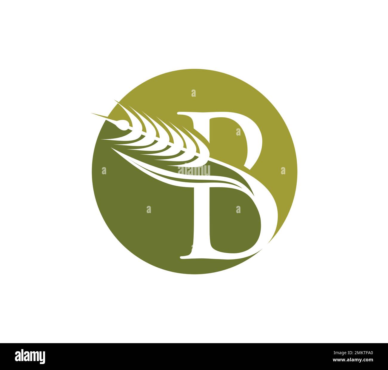 Wheat Grain Monogram Vector Illustration Initial Logo Letter B Stock Vector Image & Art - Alamy