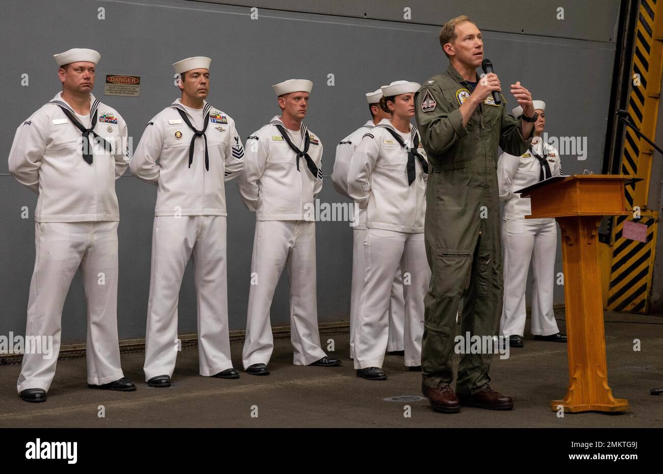 ATLANTIC OCEAN (Sept. 11, 2022) – U.S. Navy Captain Michael Nordeen ...