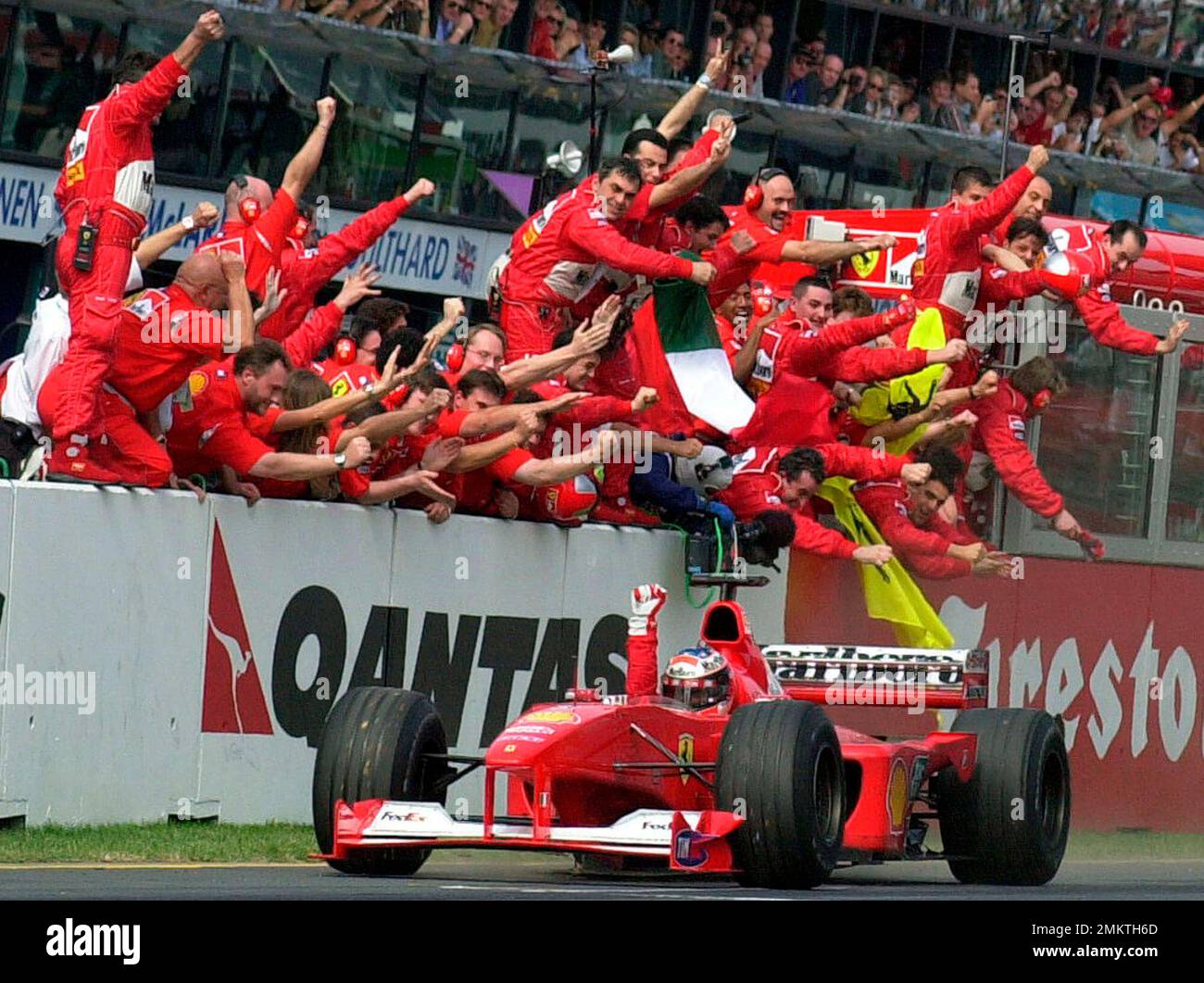 FILE - In this March 12, 2000, file photo, Ferrari's F1 driver Michael ...