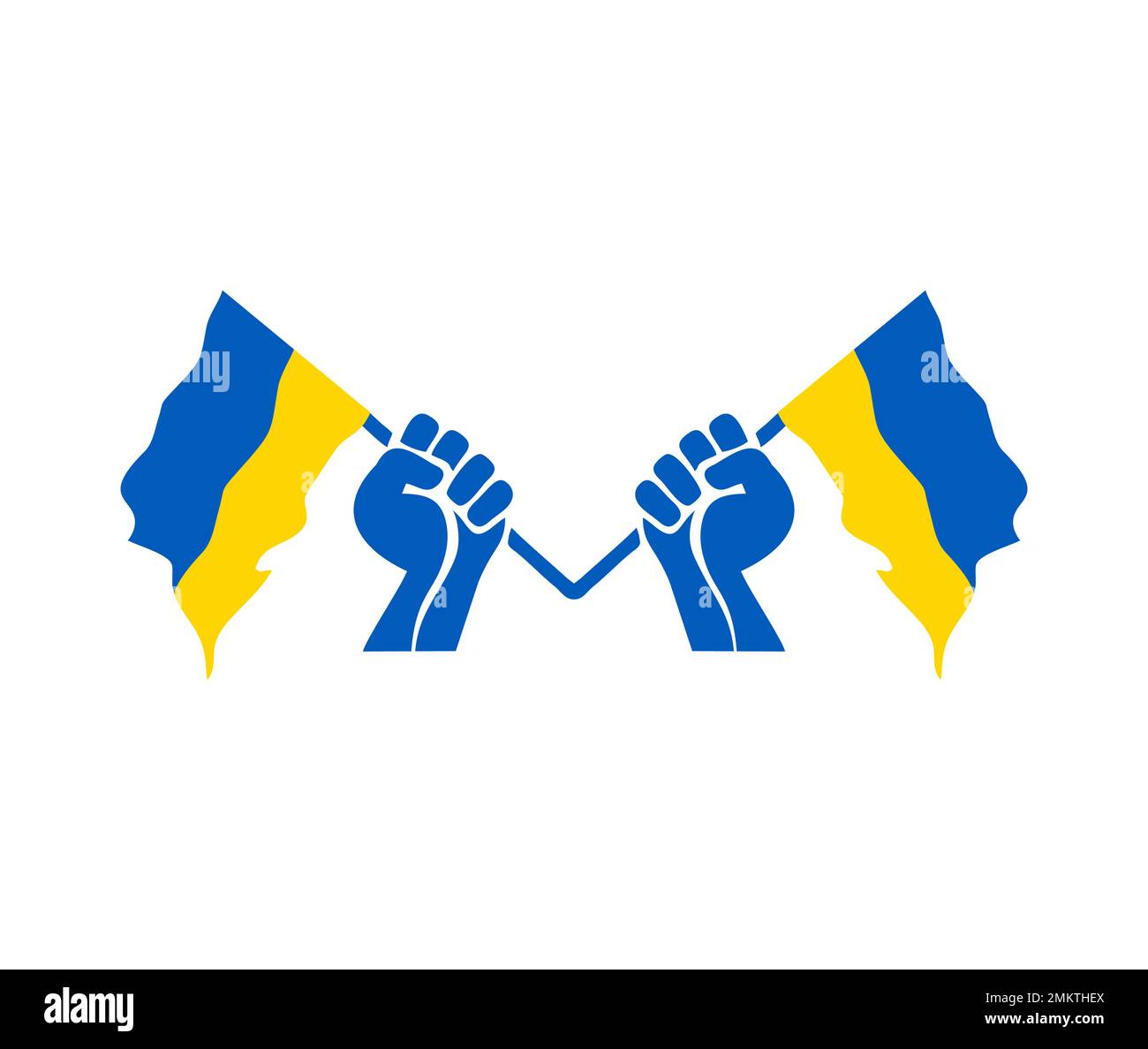 A vector illustration of Waving Flag for Stand with Ukraine flag Sign ...