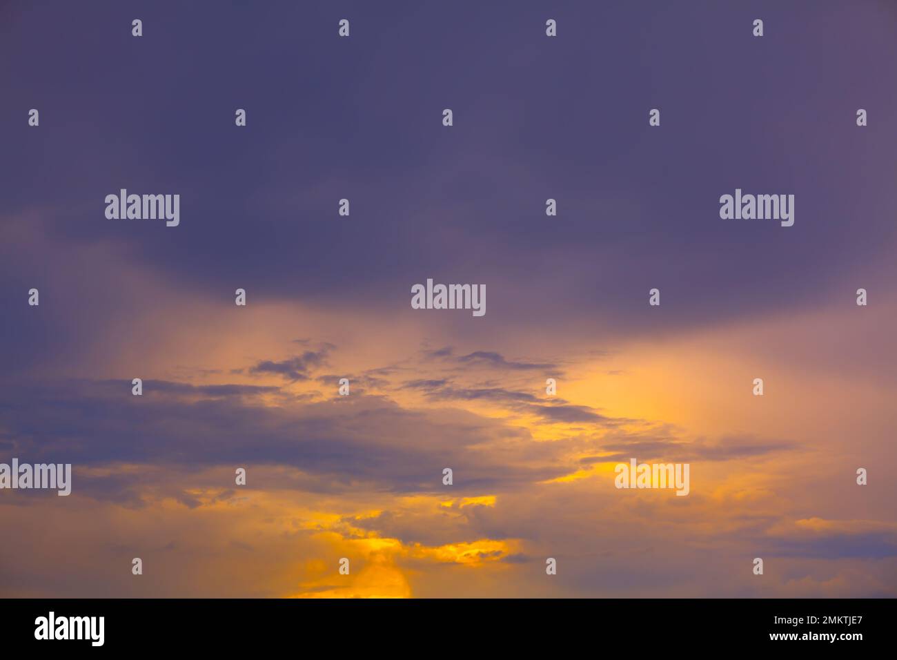 Purple sky at sunset . Cloudy evening sky with twilight Stock Photo - Alamy