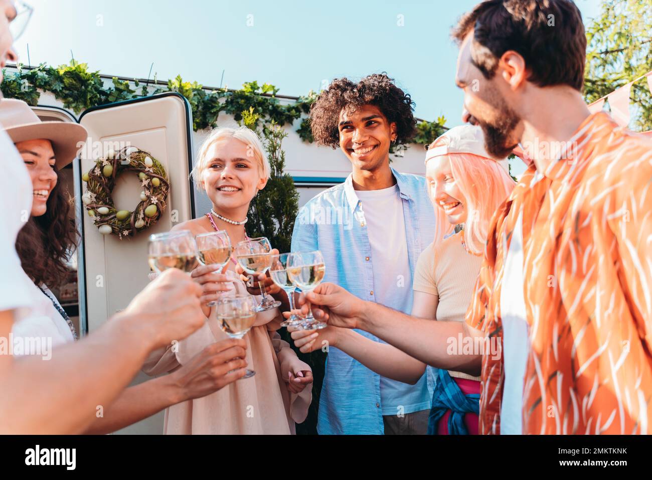 People toast leisure friendship celebration hi-res stock photography ...