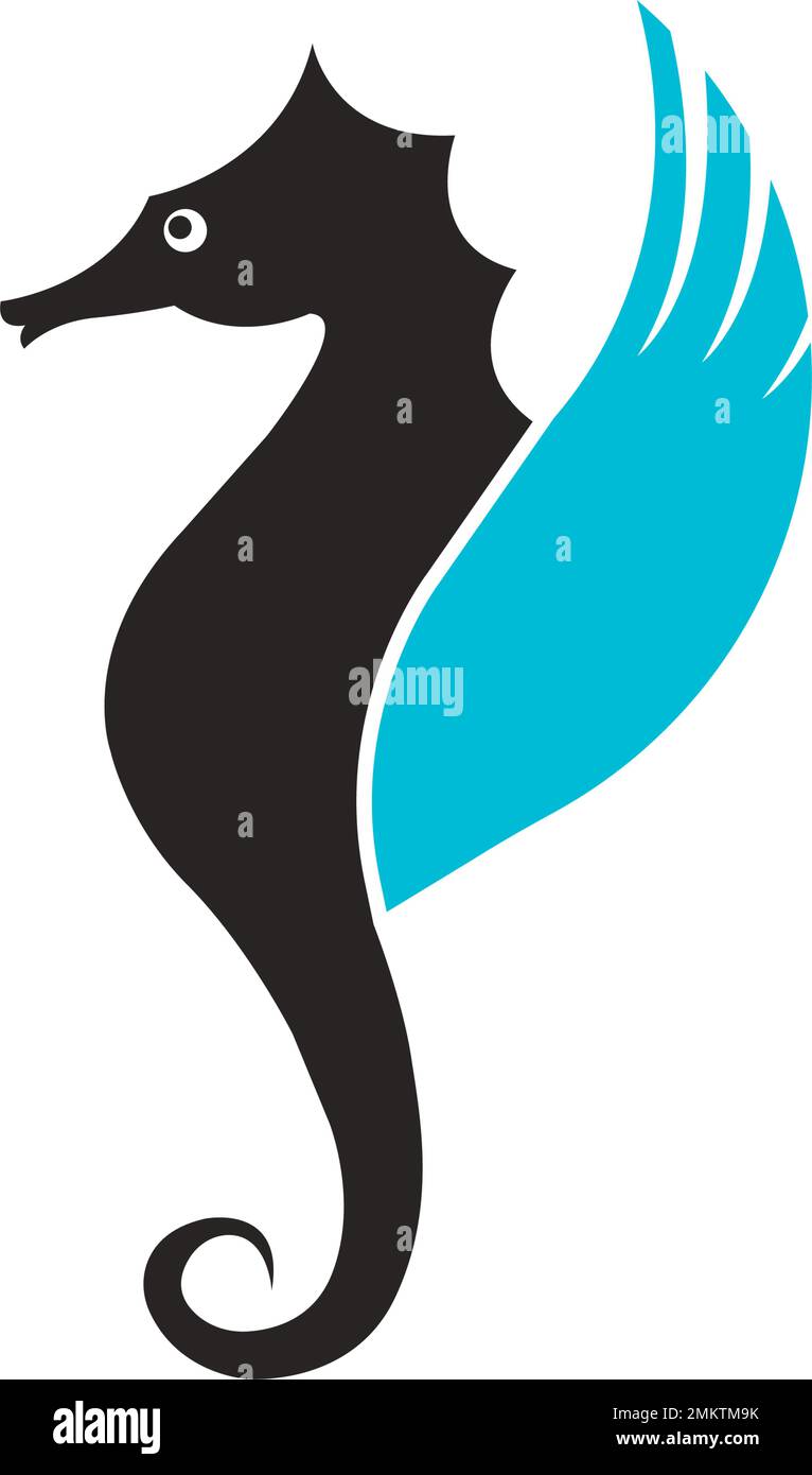 Seahorse logo vector,illustration design template Stock Vector Image ...