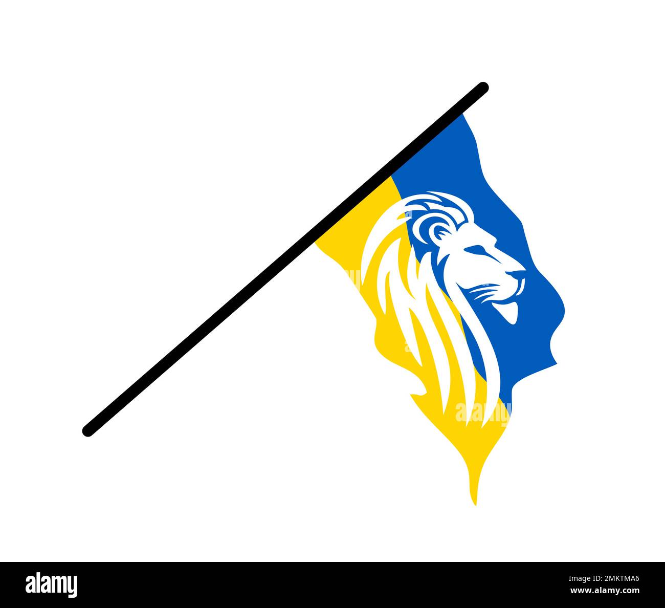 A vector illustration of Stand with Ukraine flag Sign Stock Vector ...
