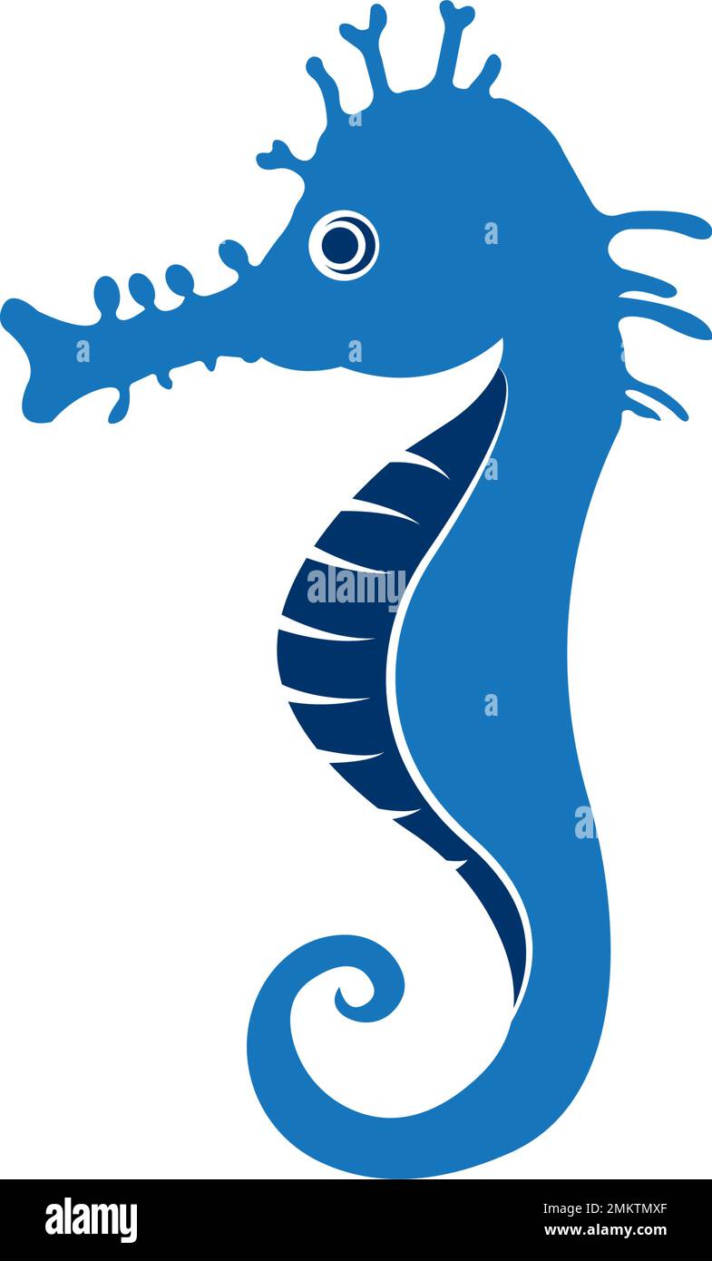 Seahorse logo vector,illustration design template Stock Vector Image ...