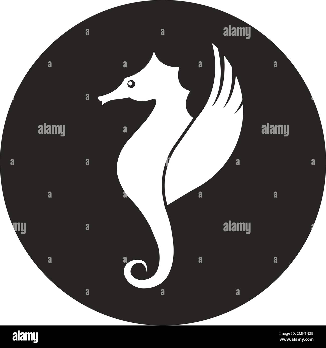 Seahorse logo vector,illustration design template Stock Vector Image ...