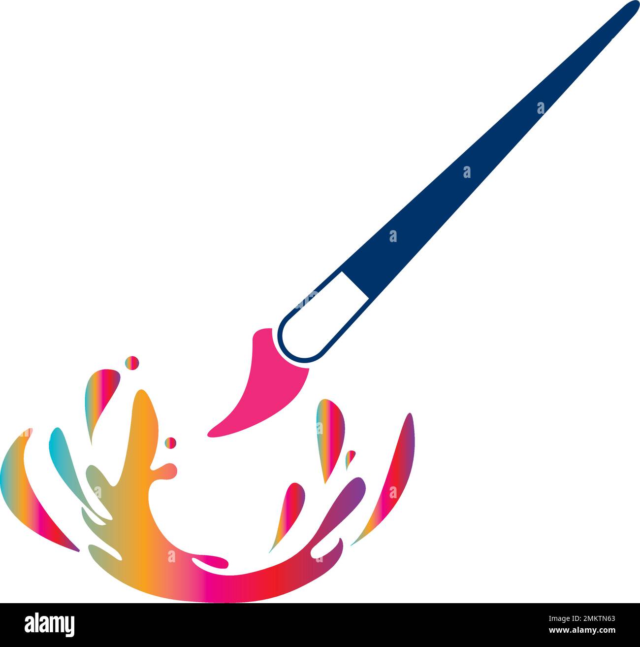 Paintbrush stroke curve vector hi-res stock photography and images - Alamy