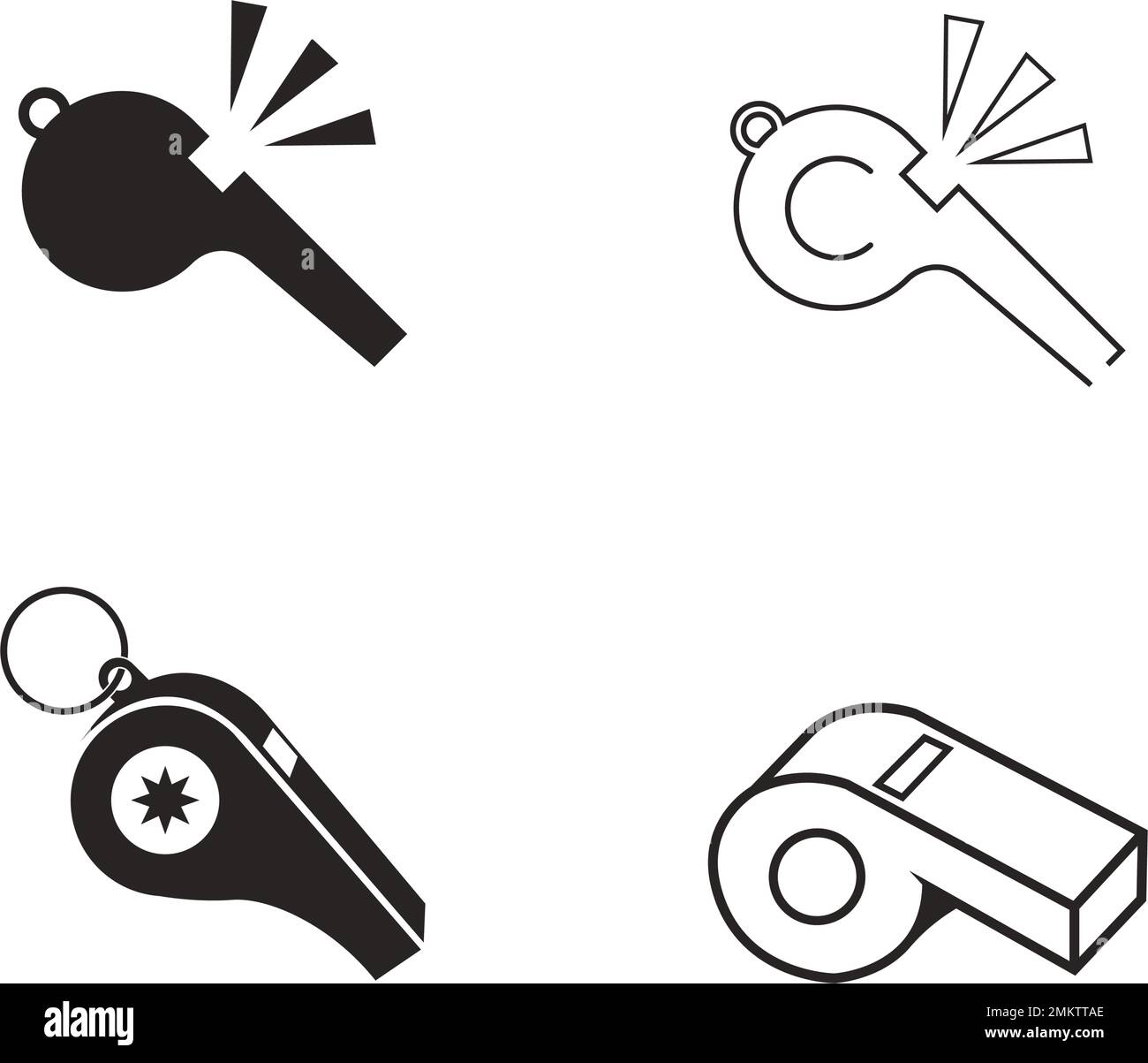 Whistle vectors hi-res stock photography and images - Alamy