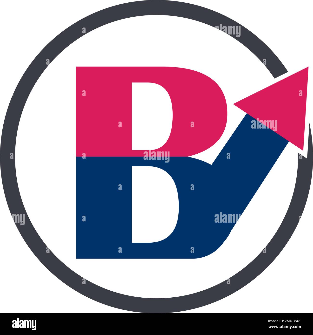 letter B logo with up arrow next to it.vector design template Stock ...