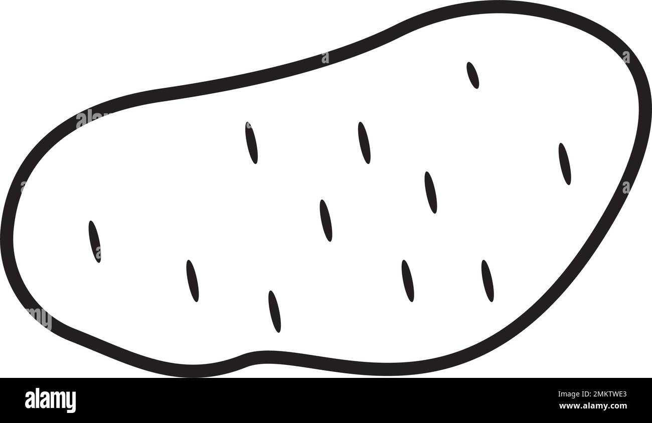 potato vector icon illustration simple design Stock Vector Image & Art ...